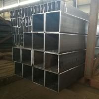 China MS ERW Steel Hollow Sections Shape Rectangular , Welded Black Steel Pipe 6m for sale