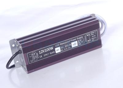 China 100W 12V Outdoor LED Driver Controller Free Air Convection Cooling 2 Year Warranty for sale