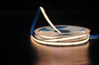 China LEDCORP Row to Row COB LED Strip 10W/m 100lm/W IP20 Waterproof for High-End Lighting for sale