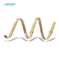China LEDCORP Custom 8W Waterproof COB Flex Strip 180° High Density No Light Spot for Aluminum Profiles for sale