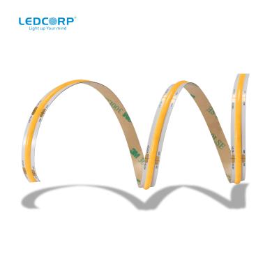 China LEDCORP 8W 1040lm COB LED Flex Strip IP20/65/67 Waterproof High Density 100lm/W for Aluminum Profiles for sale