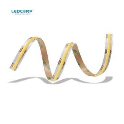 China LEDCORP Dim to Warm 2200-2700K COB Flex Strip CCT IP68 High Density 100lm/W for Restaurant Lighting for sale