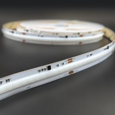 China LEDCORP Digital RGB COB Flex Strip 9w/m SPI IP65 100lm/W High CRI90 for sale