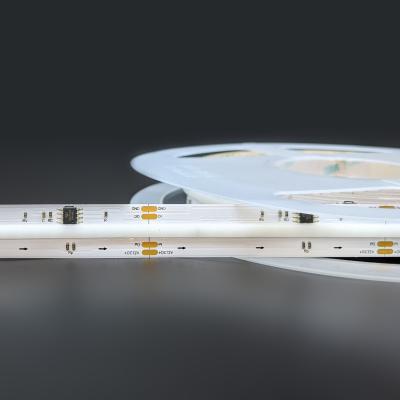 China LEDCORP DMX RGB Pixel Control COB Flex Strip 10w/m IP68 High Density 100lm/w for sale