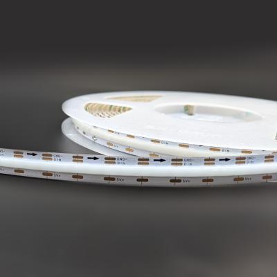 China LEDCORP Digital 5V RGB COB Flex Strip 14w/m SPI IP65 High Density 100lm/w for sale