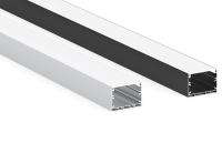 China 65mm x 35mm Aluminum Profile LED Linear Lighting Recessed Type with PC Milky Cover for sale