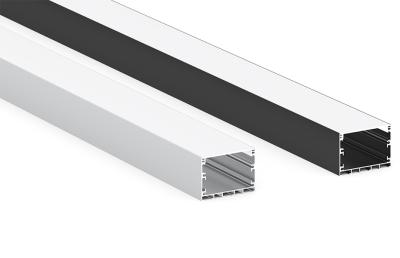 China 65mm x 35mm Aluminum Profile LED Linear Lighting Recessed Type with PC Milky Cover for sale