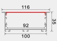 China LEDCORP® Customized Aluminum Profile Recessed/Embedded/Reture Groove for Linear Light Assembly for office for sale