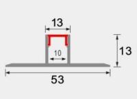 China LEDCORP Customized Aluminum Profile Recessed Groove for Linear Light Assembly 10mm Width 2m Length for sale
