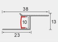 China LEDCORP Aluminum Profile Pendant Groove Bend for Custom Linear Light Installations 2m Length for sale