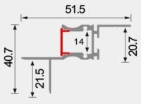 China LEDCORP® Aluminum Profile Return Groove for Customized Linear Light Installations For Home or Residence for sale