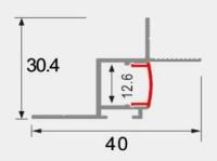 China LEDCORP® Aluminum Profile Return Groove for Customized Linear Light Installations For Home or Residence for sale