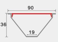China LEDCORP® Aluminum Profile Pendant/Return Groove/Bend for LED Linear Light Customized Dimension for sale