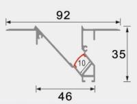 China LEDCORP® Aluminum Profile Pendant/Return Groove/Bend for LED Linear Light Customized Dimension for sale