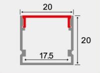 China LEDCORP® Surface Mounted LED Lighting with Customized Aluminum Profile High Light Efficiency For Office Gym Hotel for sale