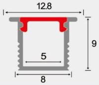 China LEDCORP® Customized Aluminum Profile Recessed/Embedded Project Cases for Linear Light Assembly for Home Residence Office for sale