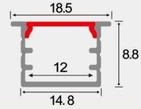 China LEDCORP® Customized Aluminum Profile Recessed/Embedded Project Cases for Linear Light Assembly for Home Residence Office for sale