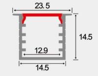 China LEDCORP® Customized Aluminum Profile Recessed/Embedded Project Cases for Linear Light Assembly for Home Residence Office for sale