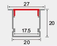 China LEDCORP® Customized Aluminum Profile Recessed/Embedded Project Cases for Linear Light Assembly for Home Residence Office for sale