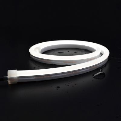 China LEDCORP Neon Flex Side Bend Pro 24V DC IP67 5M Roll Silicone LED Strip Light for sale