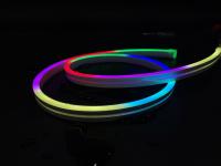 China LEDCORP RGB LED Neon Flex SPI Pixel Control 12x12mm 24V IP67 5M Roll for sale