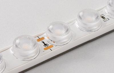 China LEDCORP Flexible Wall Washer with Lens DC24V 5M Roll IP67 Silicone LED Strip Light 90+ CRI for sale
