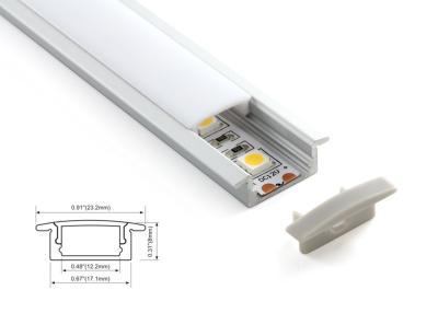 China Aluminum Linear Lighting Profile 17x8mm Mini Size for Furniture LED Strip for sale