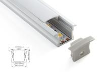 China Linear Lighting Aluminum Profile for Furniture 17x15mm Mini Size for sale