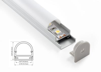 China LED Linear Lighting Aluminum Profile Surface Mounted Light Round Diffused Cover 2m for sale