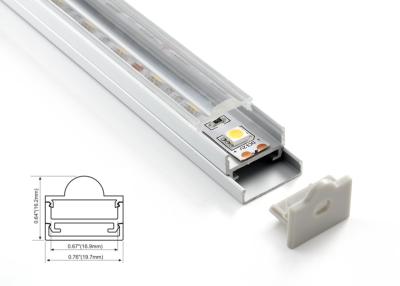 China LED Linear lighting Aluminum profile Surface-mounted light round water clear cover for sale