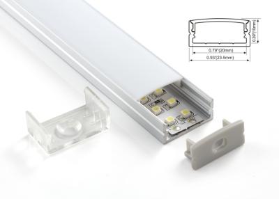 China 23.5mm Surface-mounted Lights LED Linear lighting Aluminum Profile Diffused Cover for sale