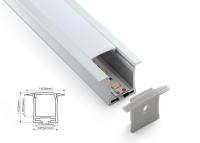 China LED Linear Recessed Lighting Aluminum Profile Square Shape Waterproof Indoor 12W 600mm for sale