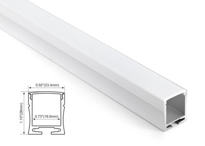 China LED Linear Recessed Lighting Aluminum Profile Square Shape Waterproof Indoor 12W 600mm for sale
