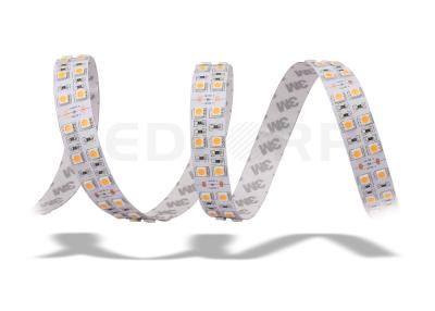 China 5050 120 LEDs/m 600 LEDs Roll 28.8W/m High Brightness LED Strip 24V Double Line for sale