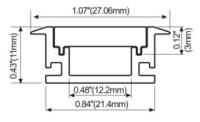 China LED Linear Recessed Lighting Aluminum Profile Indoor Pendant Lamp 2m 24W for sale