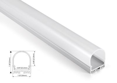 China 26mm x 33mm Aluminum Profile LED Linear Lighting Surface Mounted with PC Milky Cover for sale