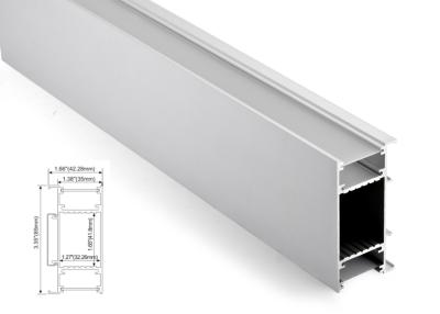 China Aluminum Profile LED Linear lighting Recessed type in the wall with Led Strip inside for sale
