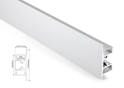 China Aluminum Profile LED Linear Light Recessed Wall Mount 2m PMMA Opal Cover for sale