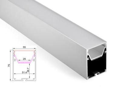 China Aluminum Profile LED Linear Light Pendant Surface Mount 1200mm PMMA Opal Cover for sale
