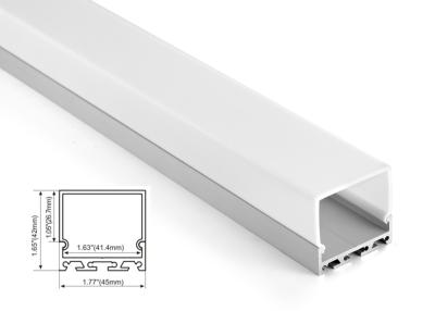 China Aluminum Profile LED Linear Light Pendant Surface Mount 1200mm PMMA Opal Cover for sale