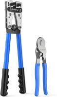 China Alloy Battery Cable Crimping Tool For Copper Lugs AWG 10-1/0 for sale