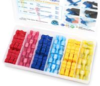 China Quick Splice Electrical Wire Disconnect Terminal T Tap Self Stripping 120pcs for sale