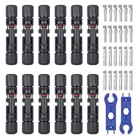 China MC4 Male Female Solar PV Connectors 12 Pairs Plastic Material for sale