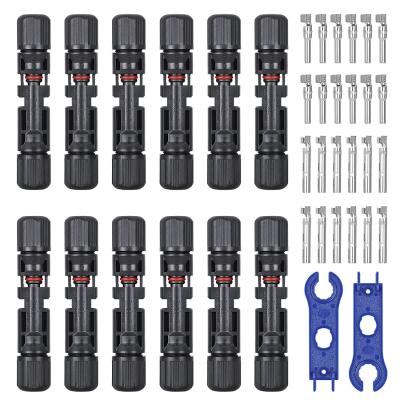 China MC4 Male Female Solar PV Connectors 12 Pairs Plastic Material for sale