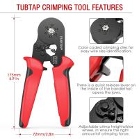 China Industrial Durable Wire Crimper Set Hexagonal Style For 0.25-6mm2 for sale