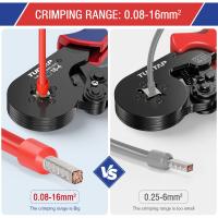 China 0.08-16mm2 Ferrule Wire Crimper Tool Lightweight With Comfortable Handle for sale