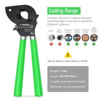 China Practical Alloy Ratcheting Steel Cable Cutters , Anti Abrasion Ratchet Cable Shears for sale