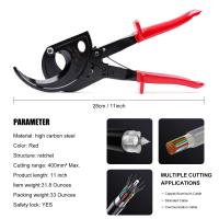 China Alloy Portable Hand Ratchet Cutters , Durable Ratchet Cable Cutter 400mm for sale