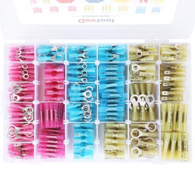 China Durable Plastic Heat Shrink Wire Connectors , Multipurpose Insulated Wire Terminals 540pcs for sale