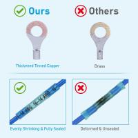 China Durable Plastic Heat Shrink Wire Connectors , Multipurpose Insulated Wire Terminals 540pcs for sale